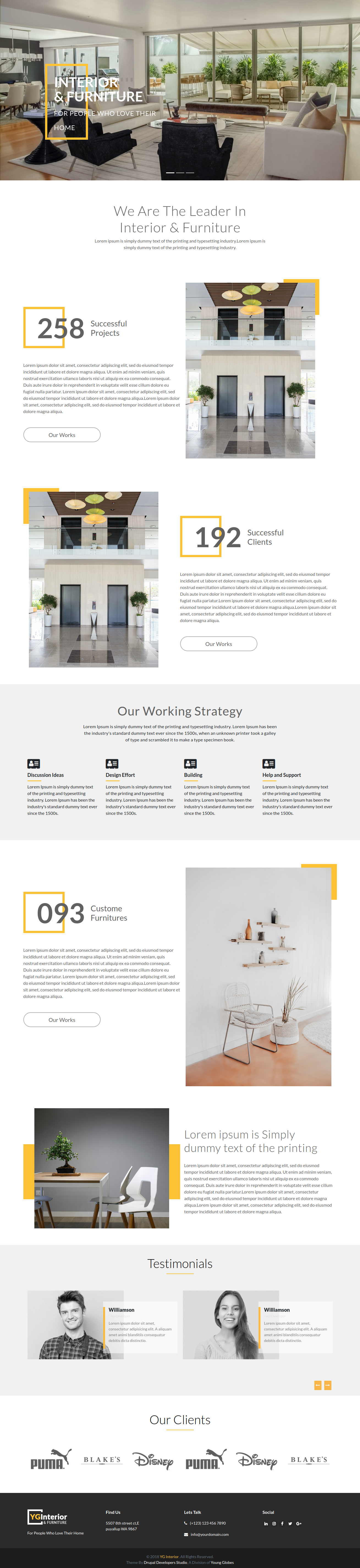 YG Interior | Bootstrap based Drupal 10 theme | Drupal.org